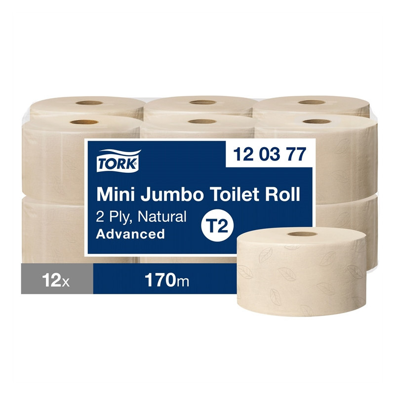WC-paperi Tork T2 Natural Mini Jumbo /12rla (säkki) - ekologinen ...